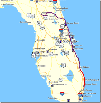Seth's Cycling Blog: June 2, 2009: Stuart to Boca Raton